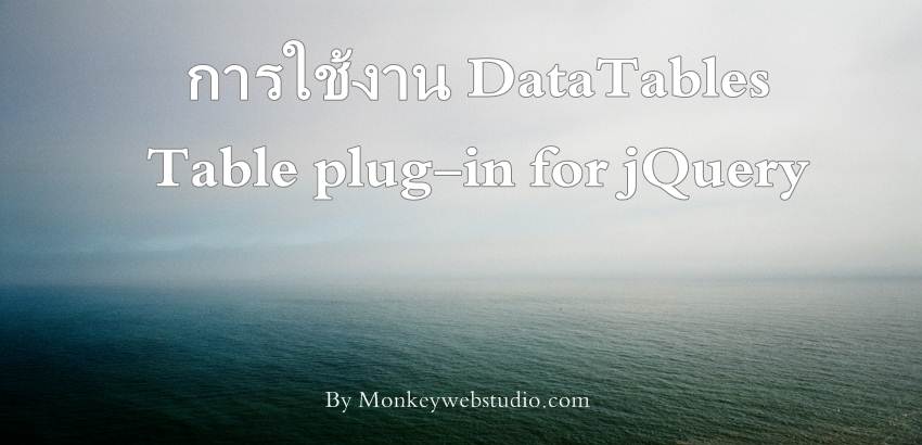 การใช้งาน DataTables Table plug-in for jQuery - Monkeywebstudio