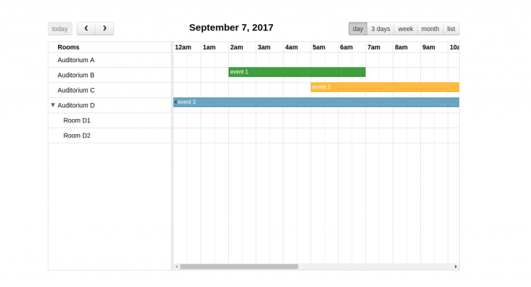 สร้าง ปฏิทินตารางเวลา ด้วย FullCalendar Scheduler Javascript Library - Monkeywebstudio