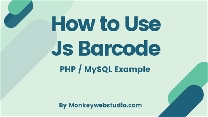 สร้าง Barcode ด้วย JsBarcode - Monkeywebstudio
