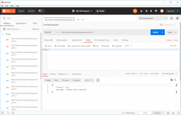 BASIC RESTful Web API PHP/MySQL - Monkeywebstudio